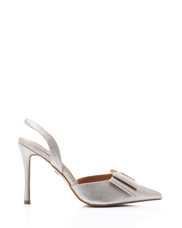 heel: Midnight Elegance Bow Heels for You - GOLD / 40 - Dejavu